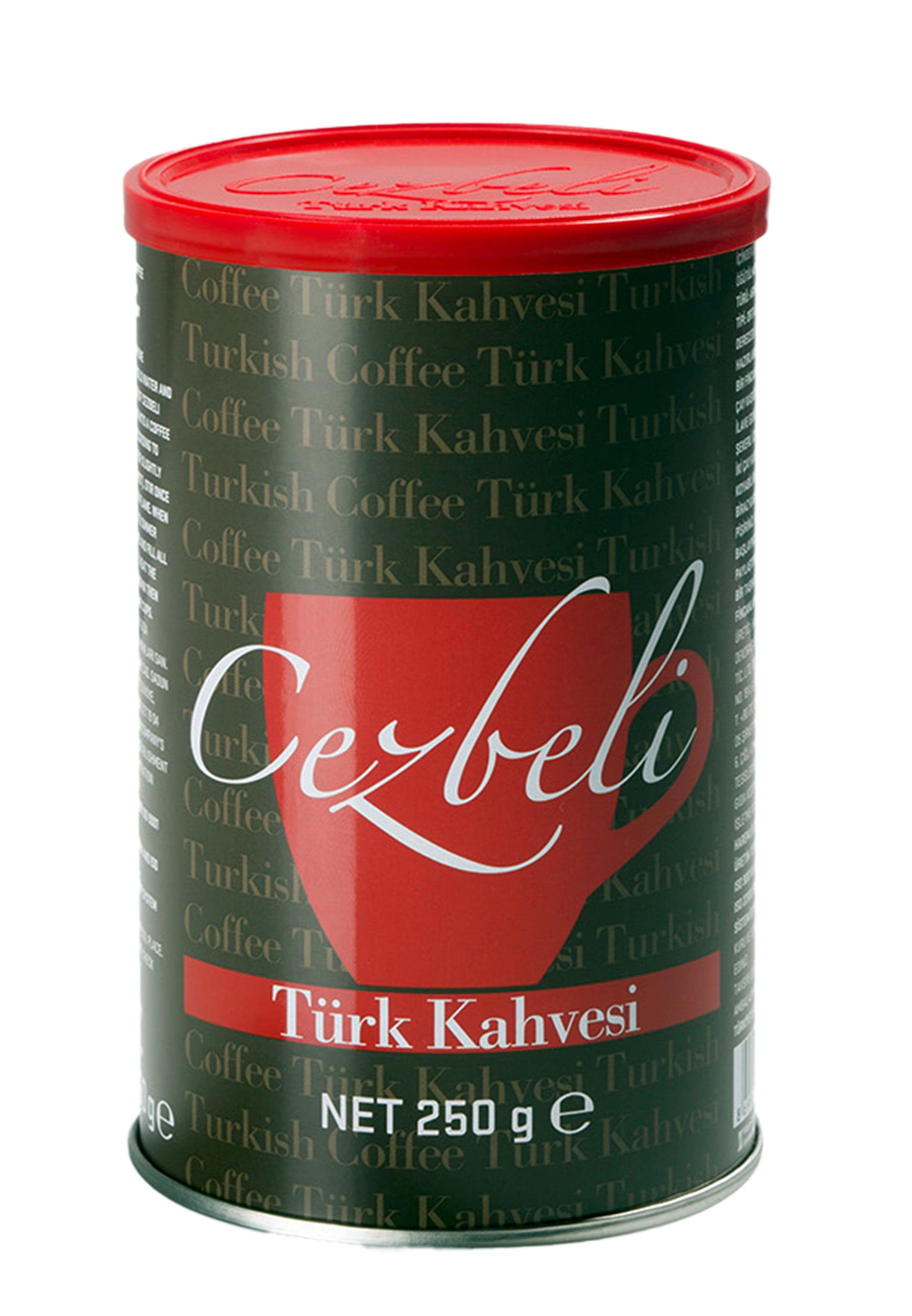 Cezbeli Fine Ground Turkish Coffee 8.8 oz Can - Imported from Turkey ...