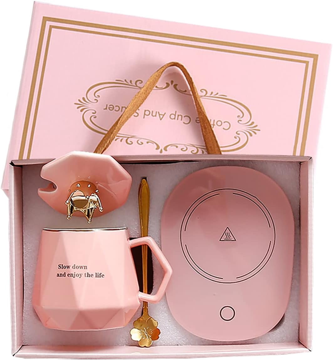 Cffee Warmer fr Desk with Mug Set. Cup Warmer Tea Warmer Electric ...