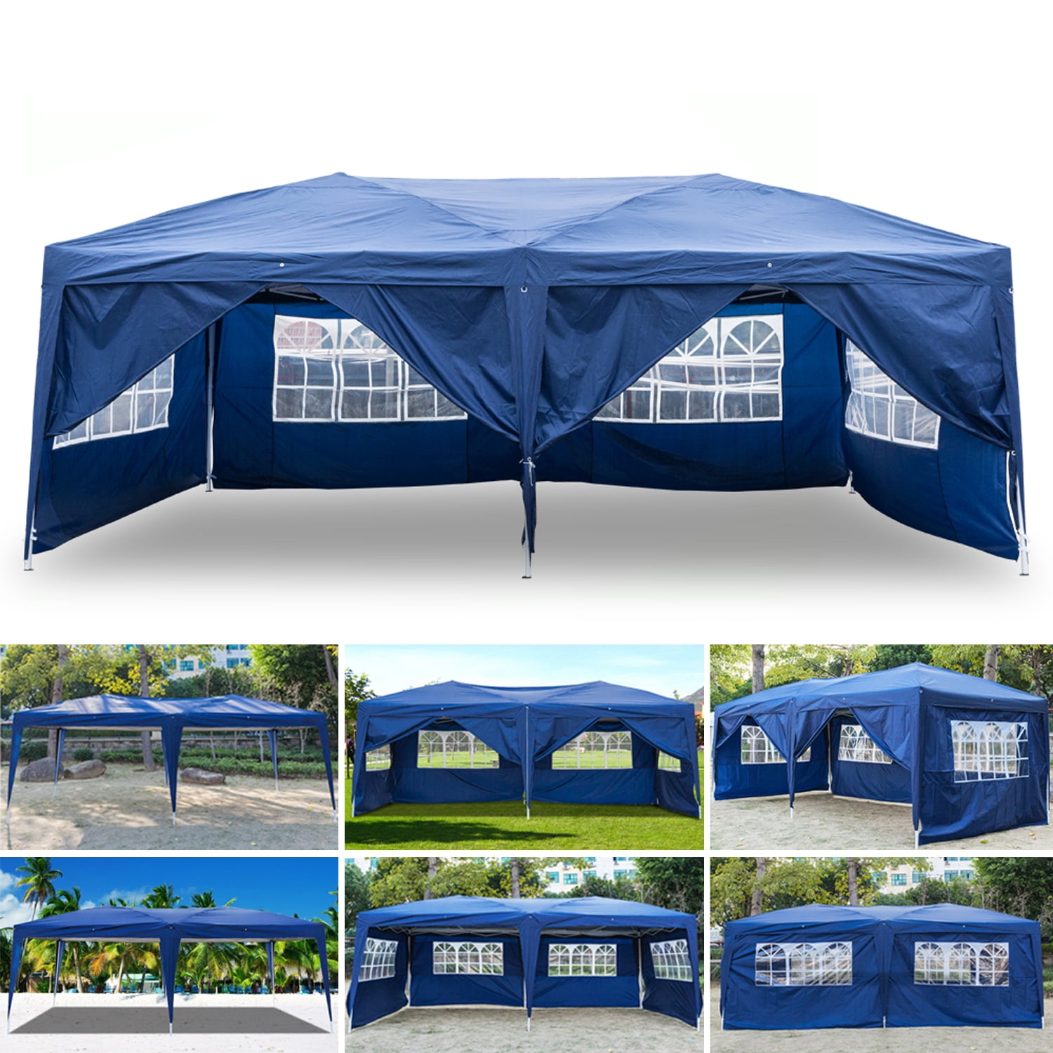 Cfowner 10' X 20' Outdoor Wedding Party Tent Camping Shelter Gazebo ...