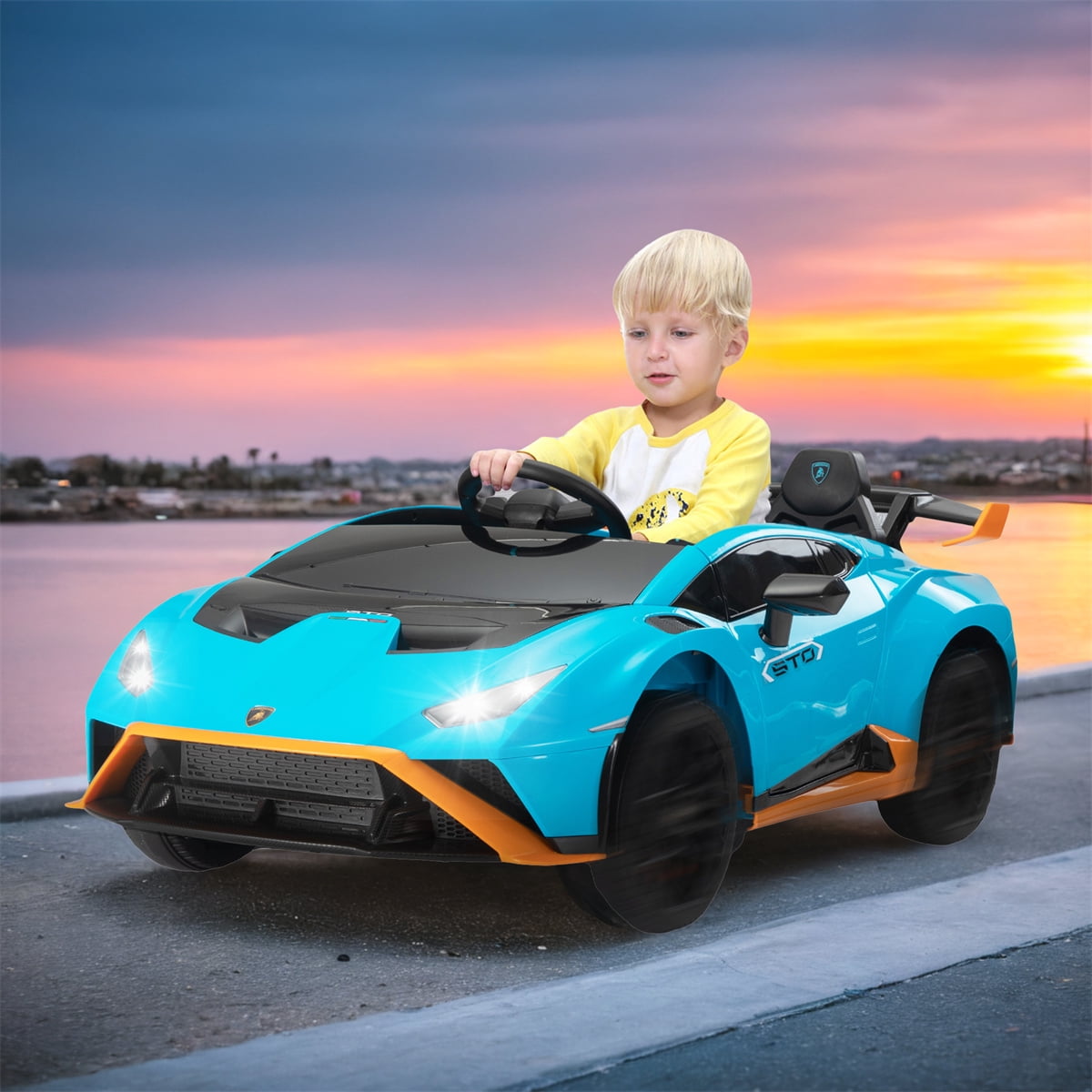 Cfowner 12V Kids Electric Ride On Sports Car with Remote Control ...