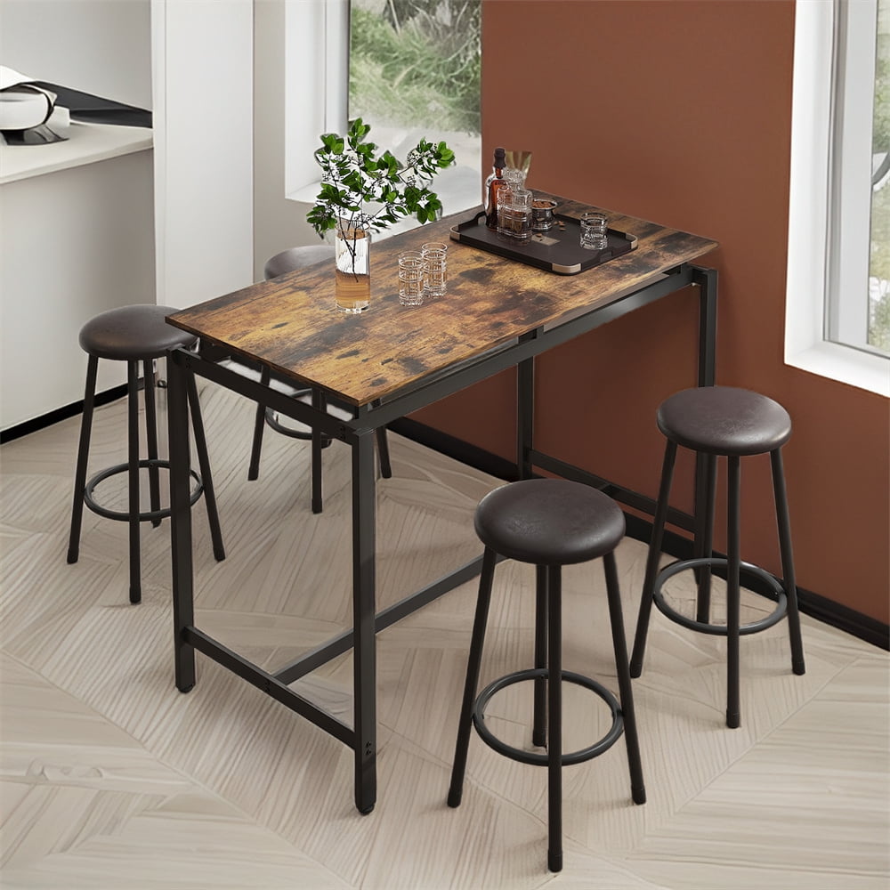 Cfowner 5-Piece Counter Height Dining Set - Walmart.com
