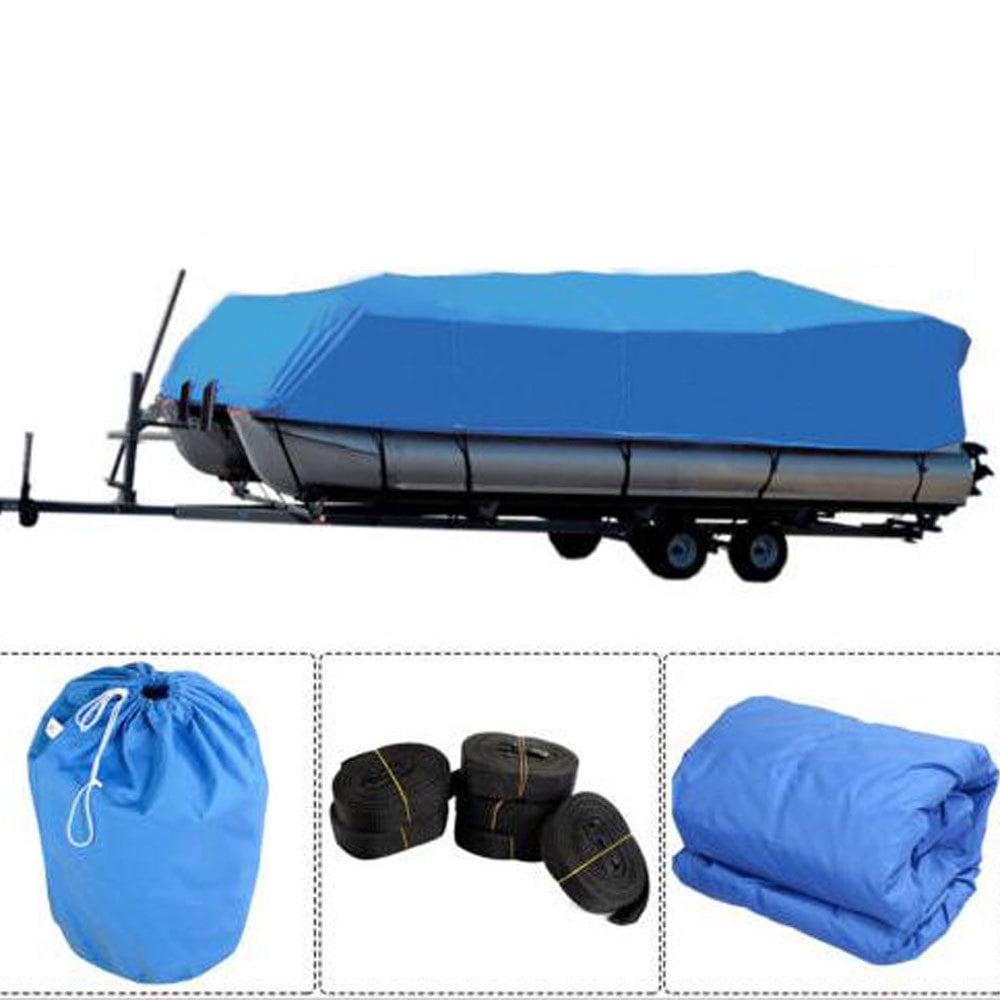 Cfowner 600D Waterproof Boat Cover 17-20FT UV Resistant Trailerable ...