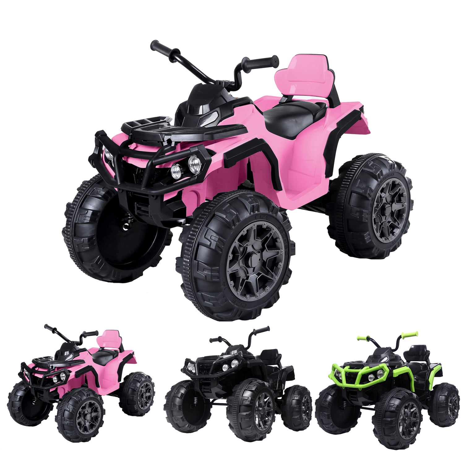 Cfowner Ride On ATV, 4 Wheeler Kids Quad 12V Battery Powered Electric ...