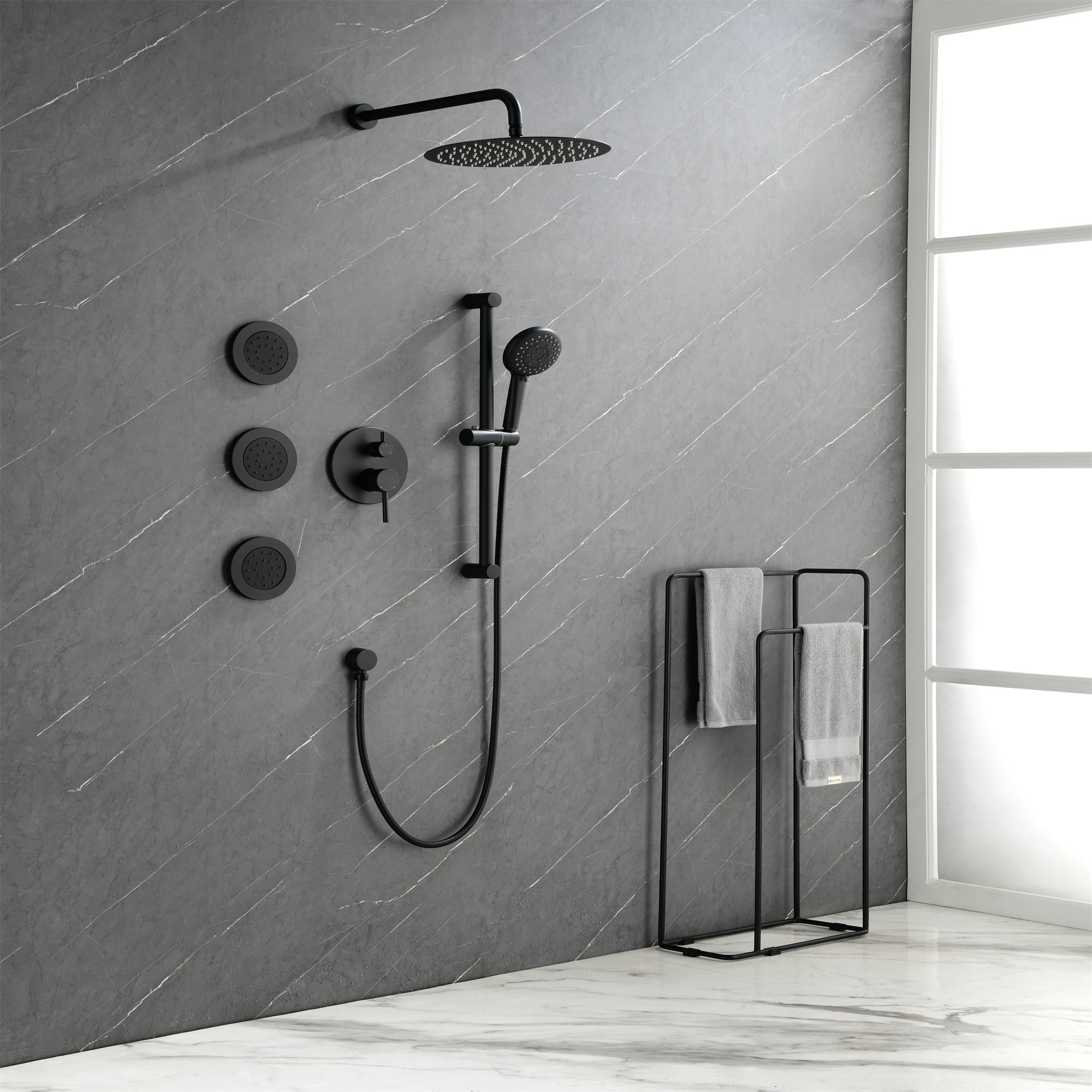 Cfowner Shower Faucets Sets, Wall Mounted Shower Faucet Set for ...