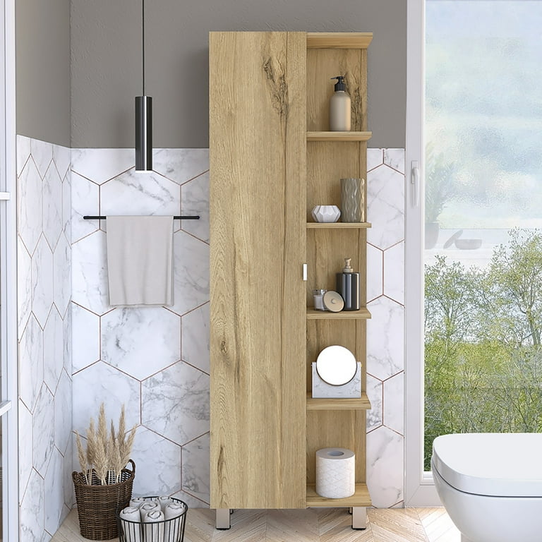 Wood Bathroom Storage Cabinet