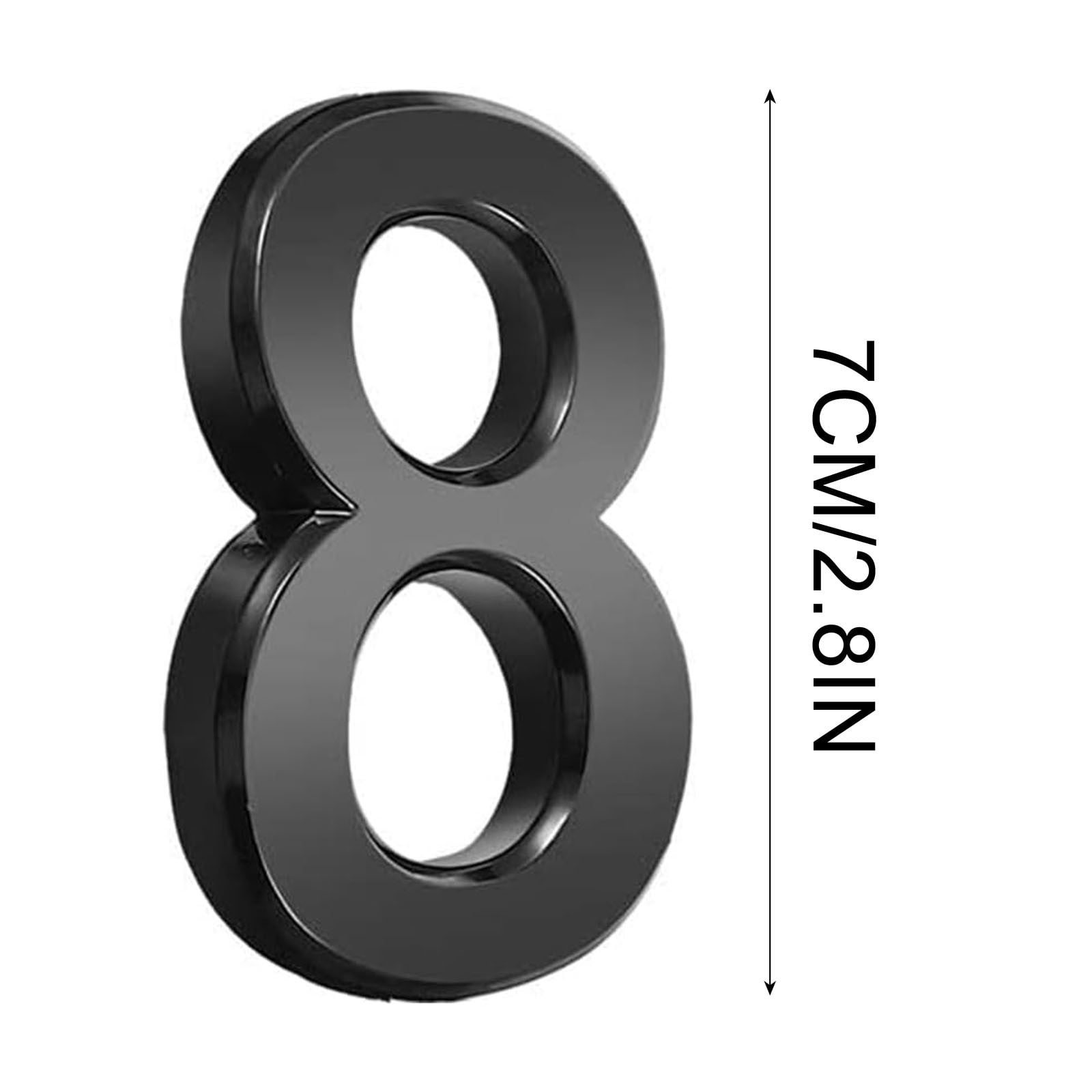 Cglfd Clearance 3 Inch Black Modern House Numbers Mailbox Numbers 0-9 ...