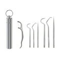 CGLFD Stainless Steel Toothpick Set, 7 Tools with Storage Box, Portable ...