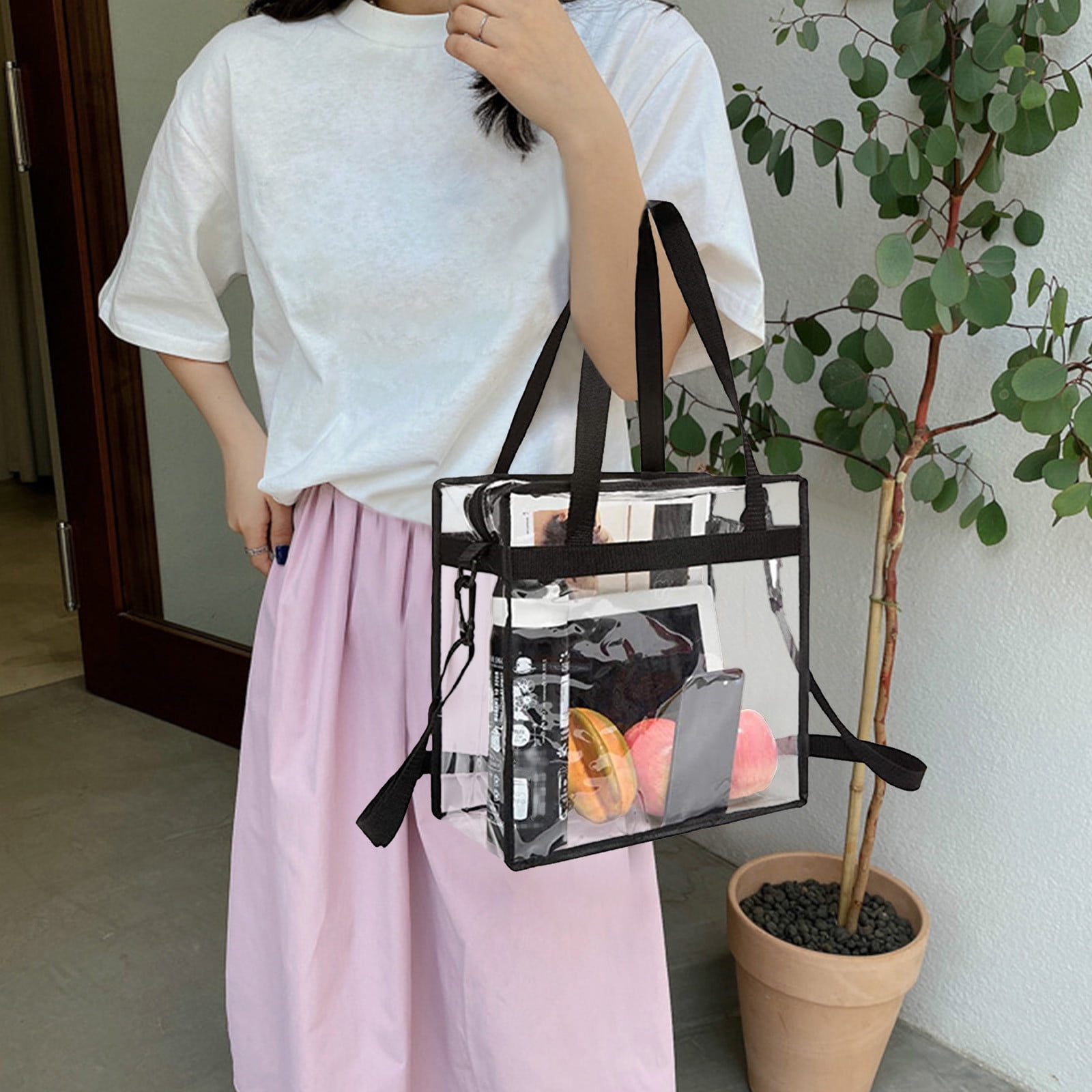 Cglfd Tote bag for Women Extra Large Clear Cosmetic Makeup Bag ...