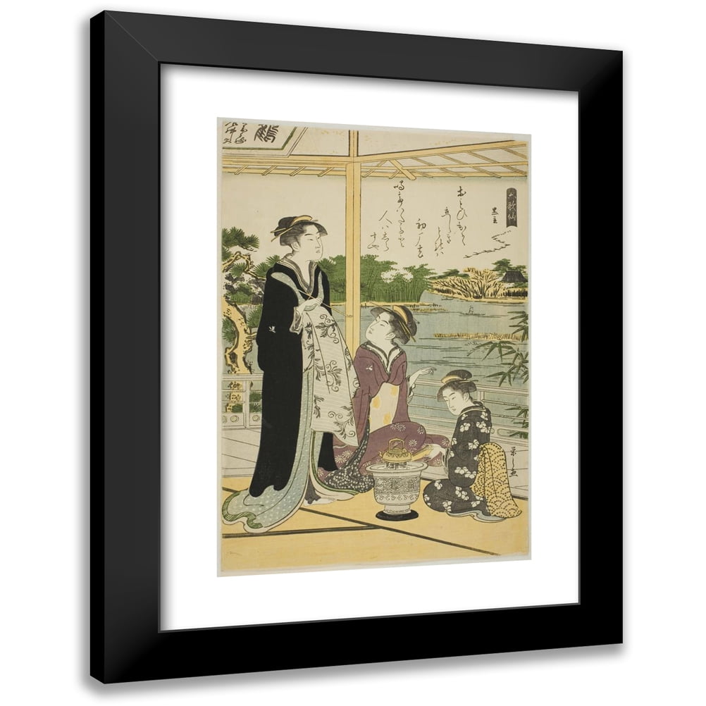 Chōbunsai Eishi 11x14 Black Modern Framed Museum Art Print Titled ...