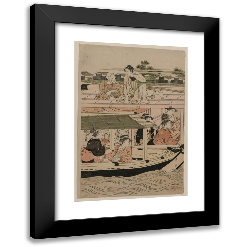 Chōbunsai Eishi 14x18 Black Modern Framed Museum Art Print Titled ...