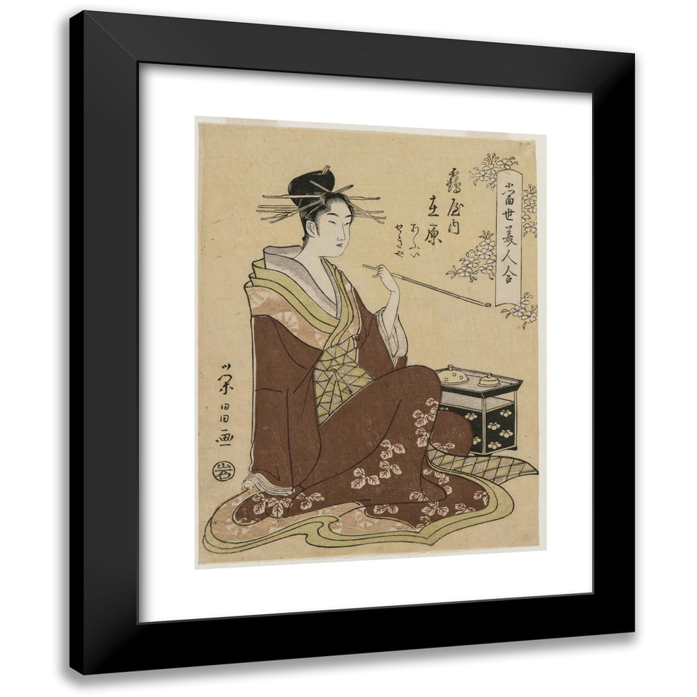 Chōbunsai Eishi 15x18 Black Modern Framed Museum Art Print Titled - The ...