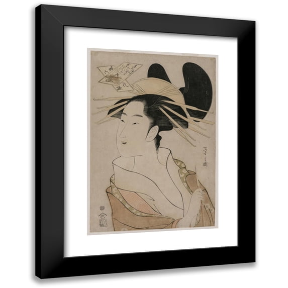 Chōbunsai Eishi 18x24 Black Modern Framed Museum Art Print Titled ...