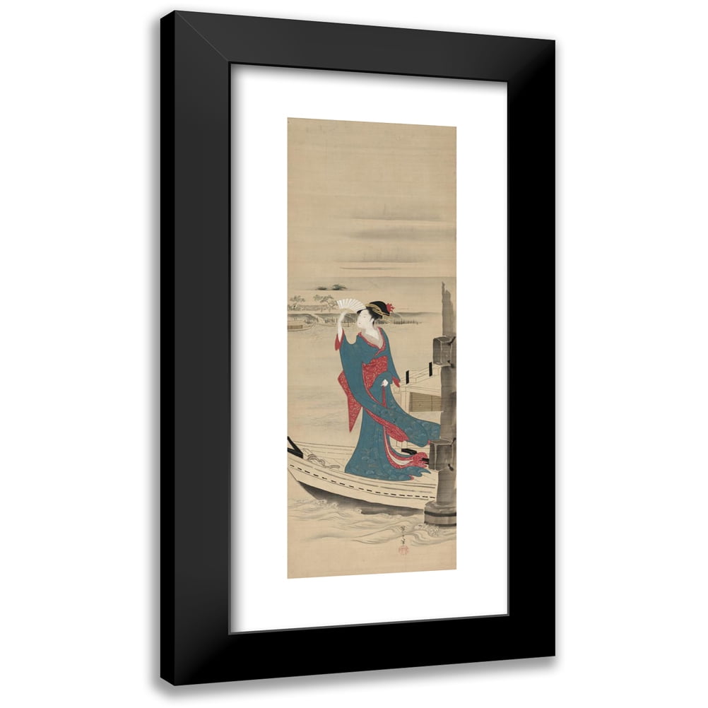 Chōbunsai Eishi 9x18 Black Modern Framed Museum Art Print Titled ...