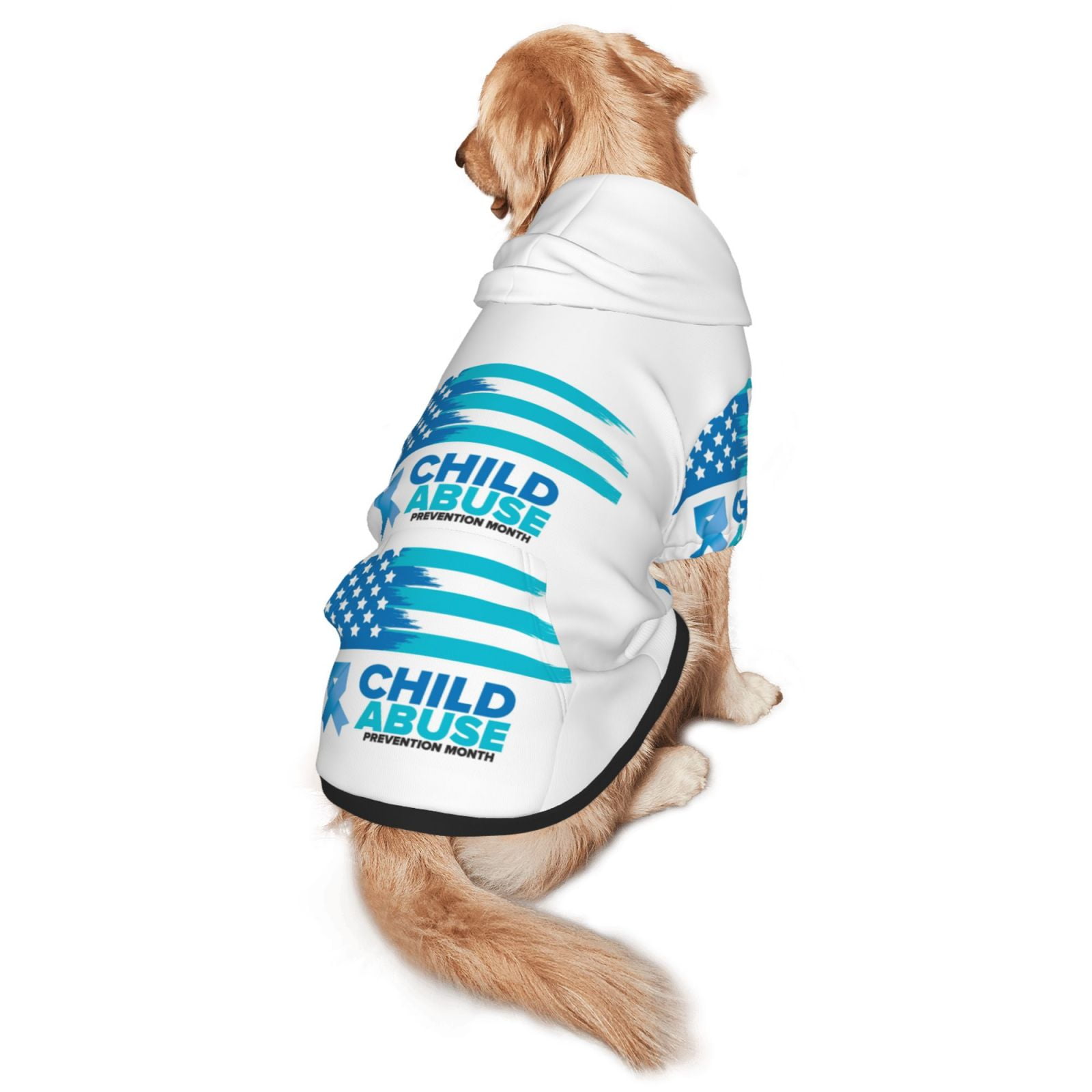 Ch-ild Abuse Prevention Awareness Month Blue Ribbon Dog Costumes Puppy ...