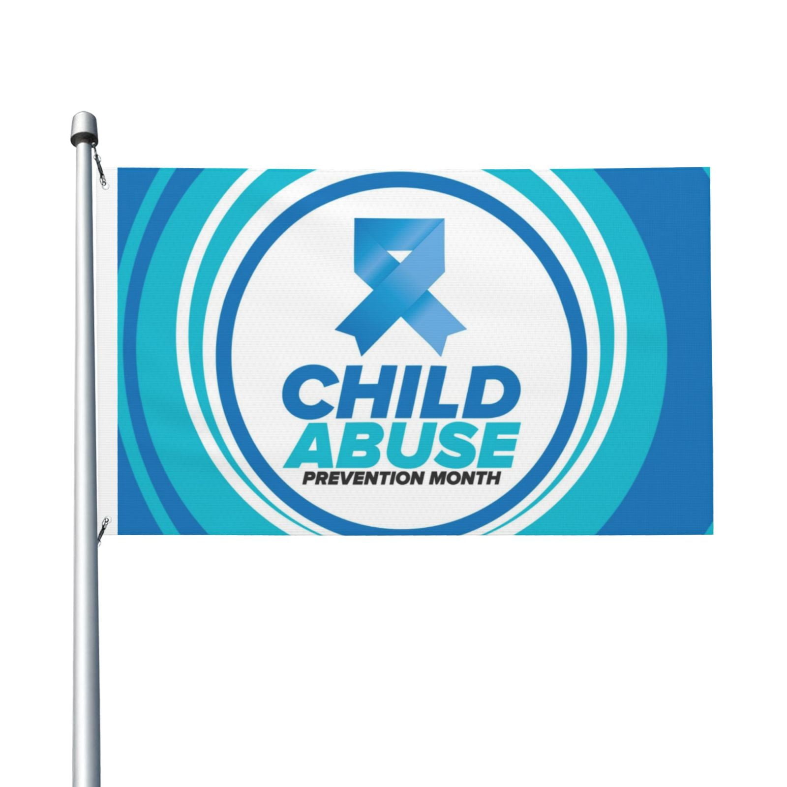 Ch-ild Abuse Prevention Awareness Month Blue Ribbon Garden Flags 3x5 Ft ...