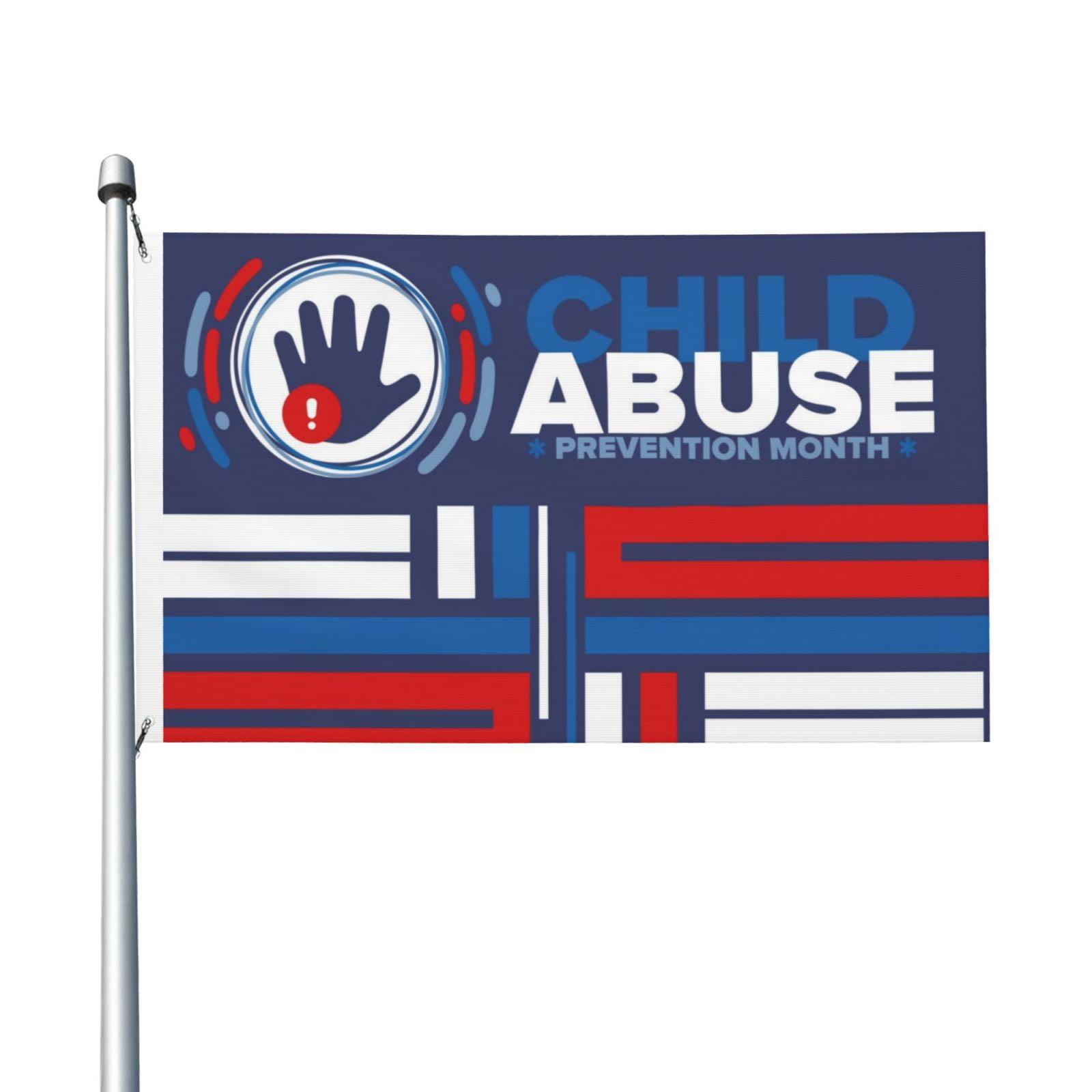 Ch-ild Abuse Prevention Awareness Month Blue Ribbon Garden Flags 3x5 Ft ...