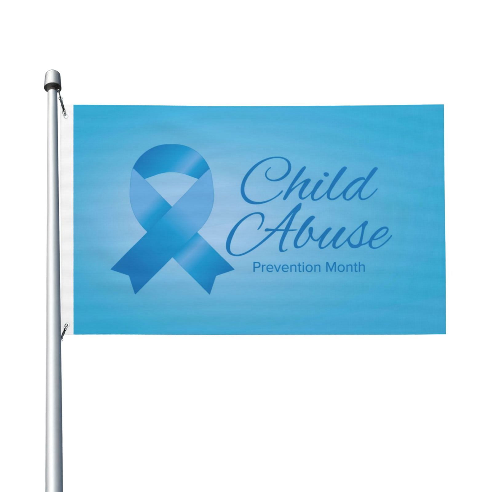 Ch-ild Abuse Prevention Awareness Month Blue Ribbon Garden Flags 3x5 Ft ...