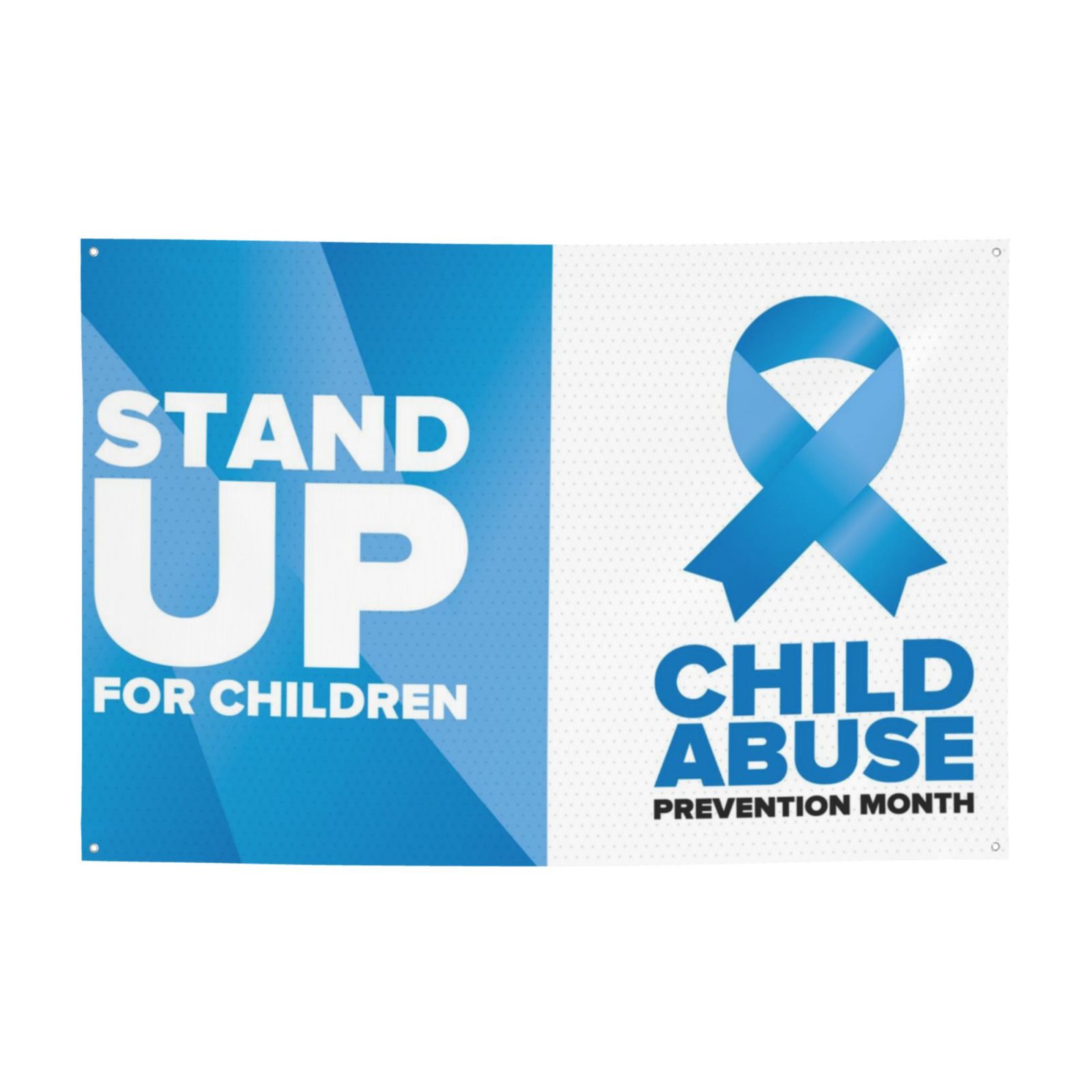 Ch-ild Abuse Prevention Awareness Month Blue Ribbon Large Banner Party ...