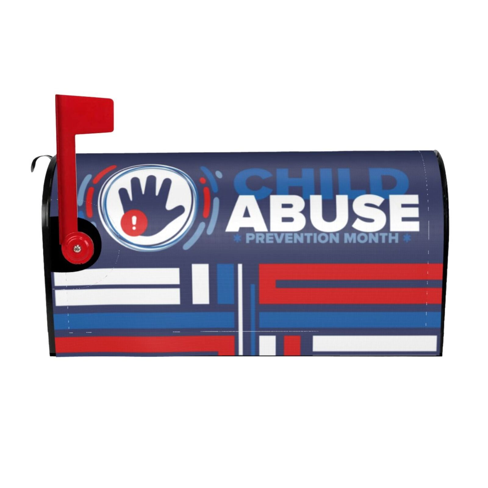 Ch-ild Abuse Prevention Awareness Month Blue Ribbon Magnetic Mailbox ...