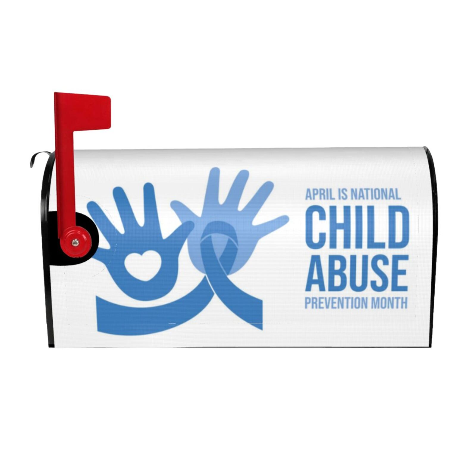 Ch-ild Abuse Prevention Awareness Month Blue Ribbon Magnetic Mailbox ...