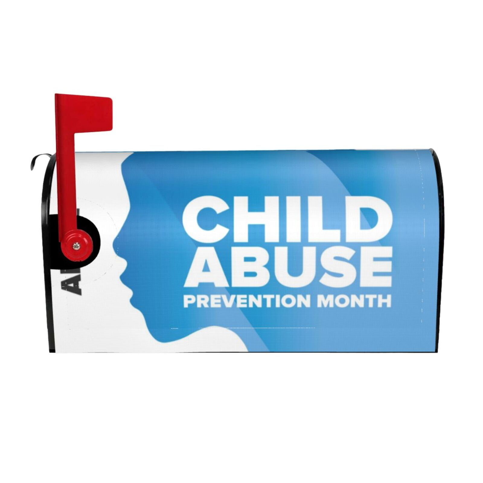 Ch-ild Abuse Prevention Awareness Month Blue Ribbon Magnetic Mailbox ...