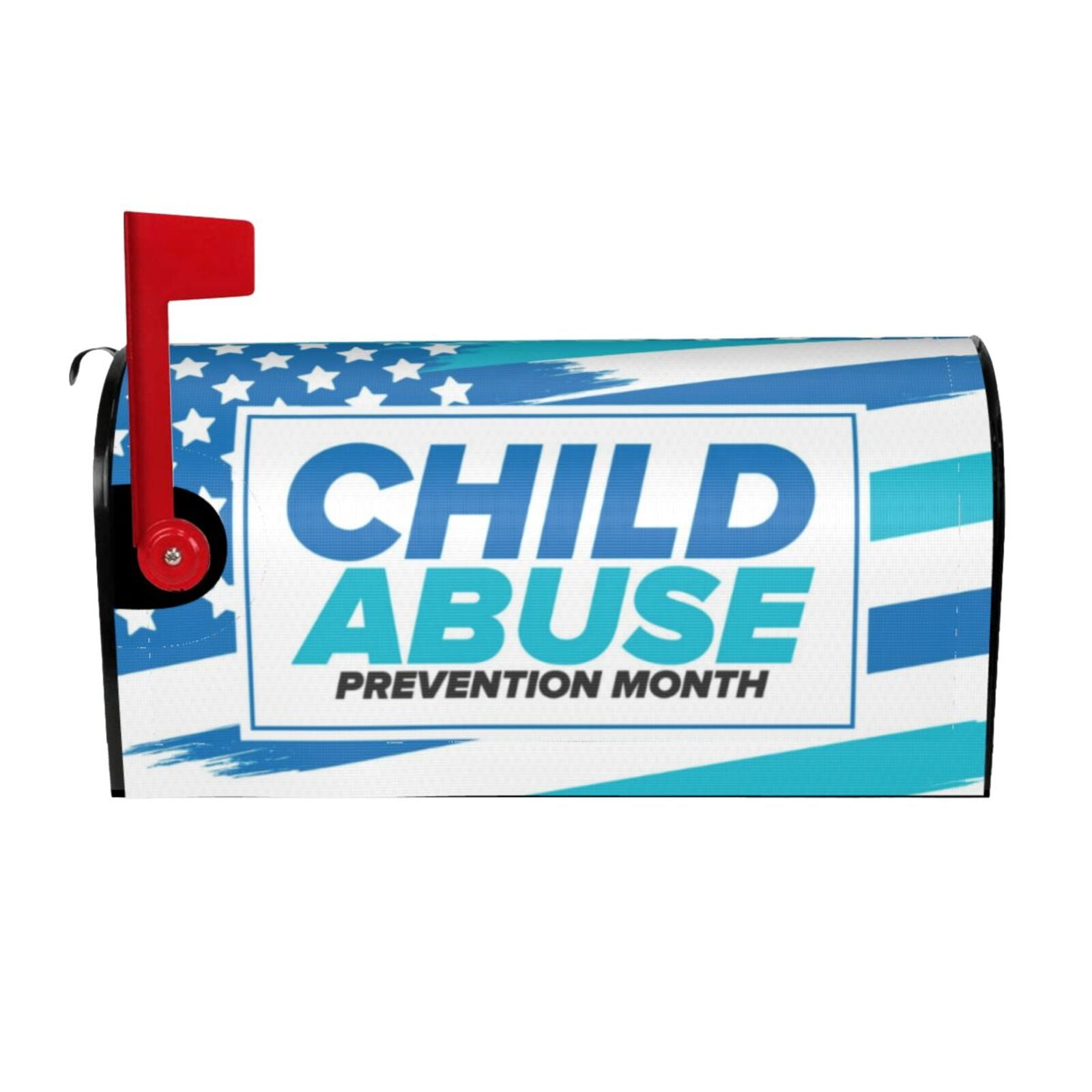 Ch-ild Abuse Prevention Awareness Month Blue Ribbon Magnetic Mailbox ...
