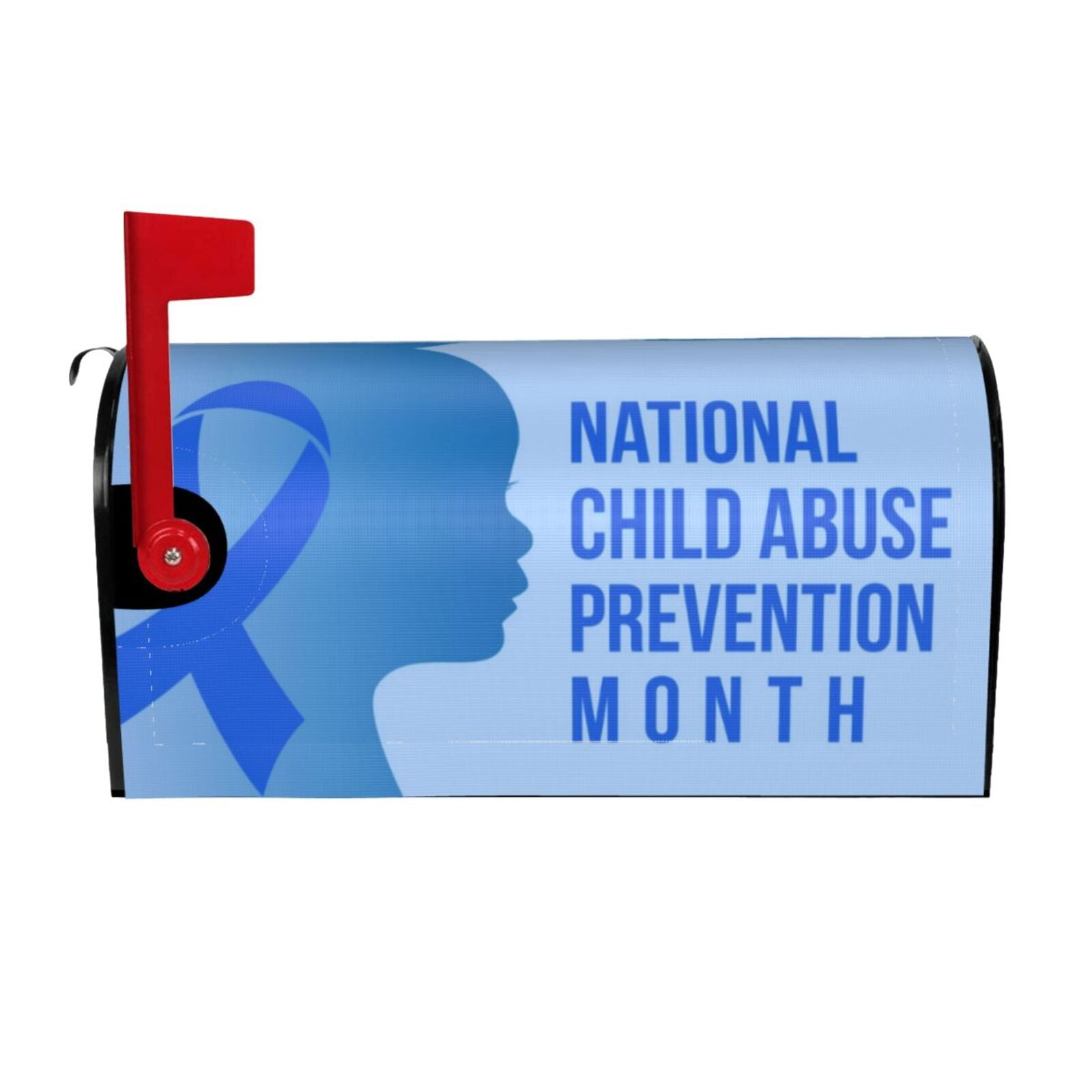 Ch-ild Abuse Prevention Awareness Month Blue Ribbon Magnetic Mailbox ...