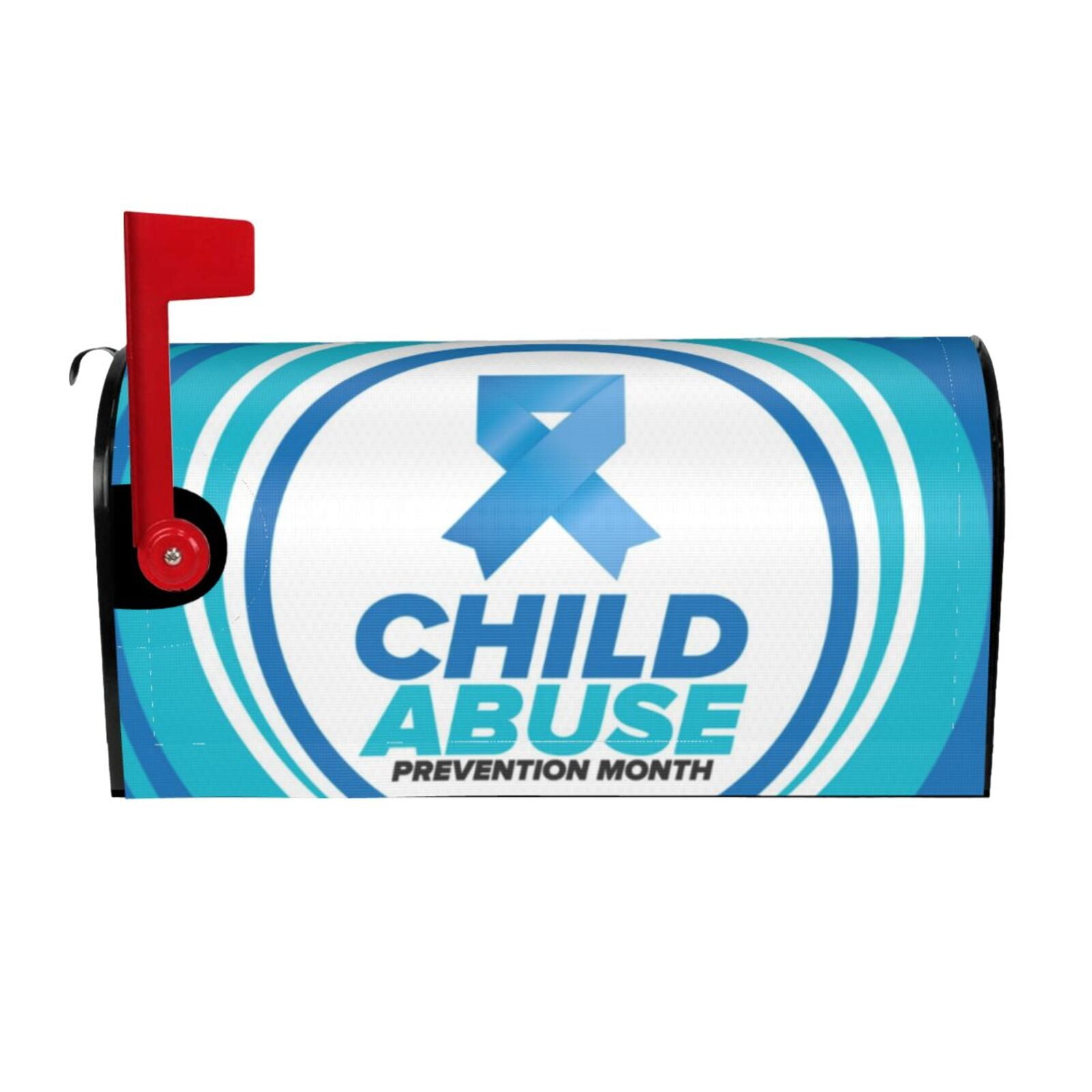 Ch-ild Abuse Prevention Awareness Month Blue Ribbon Magnetic Mailbox ...