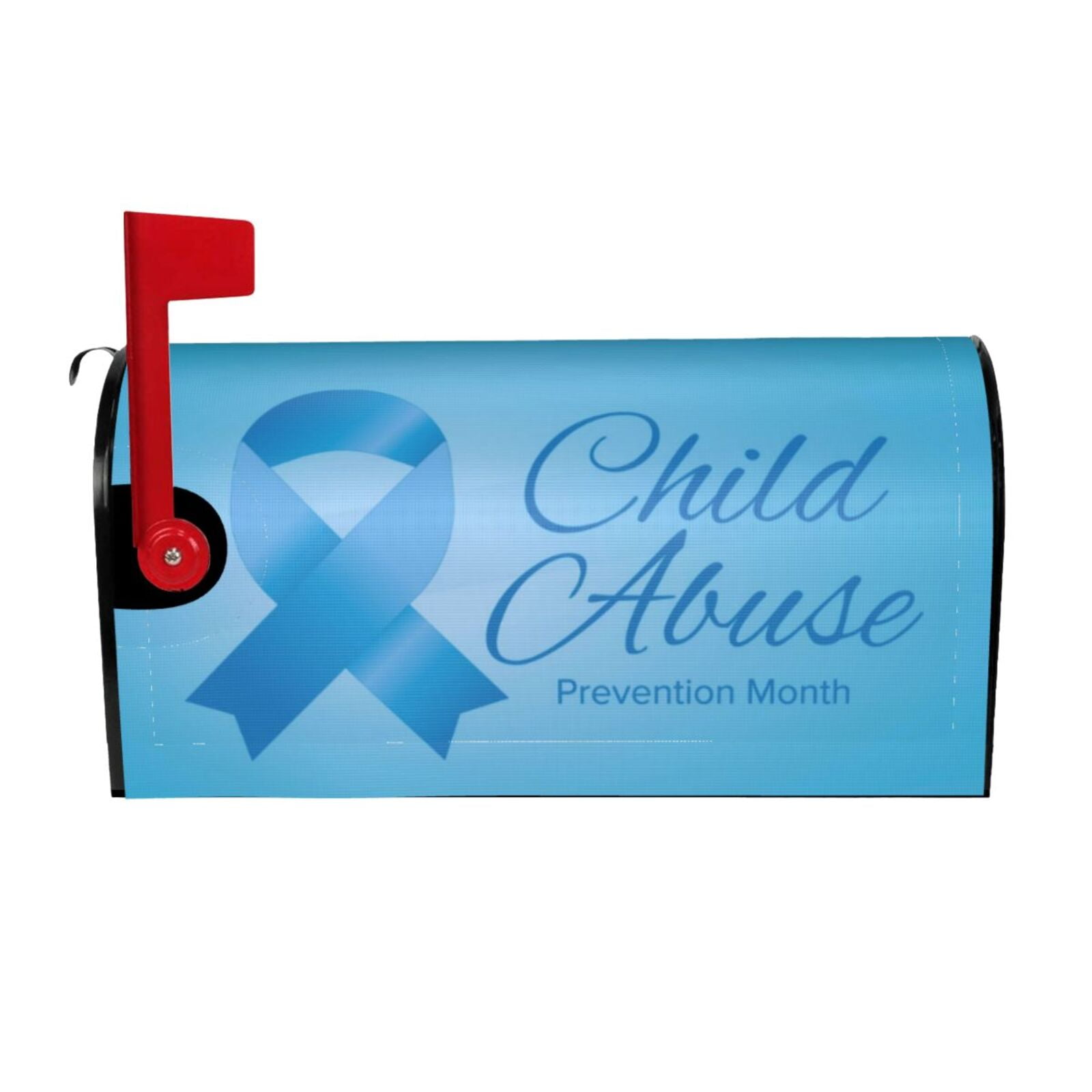 Ch-ild Abuse Prevention Awareness Month Blue Ribbon Magnetic Mailbox ...