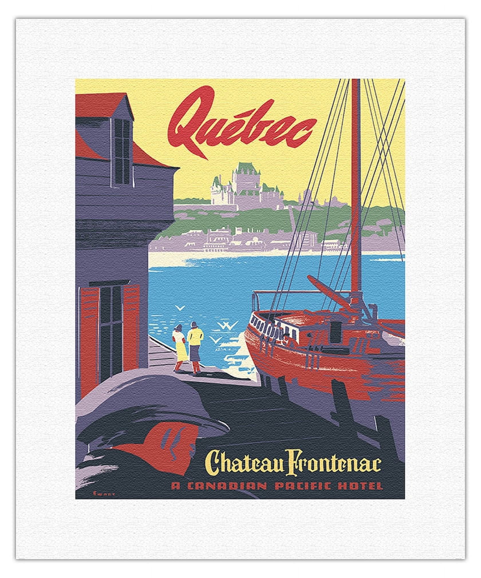 Château Frontenac - Quebec Canada - Canadian Pacific Hotel - Vintage ...