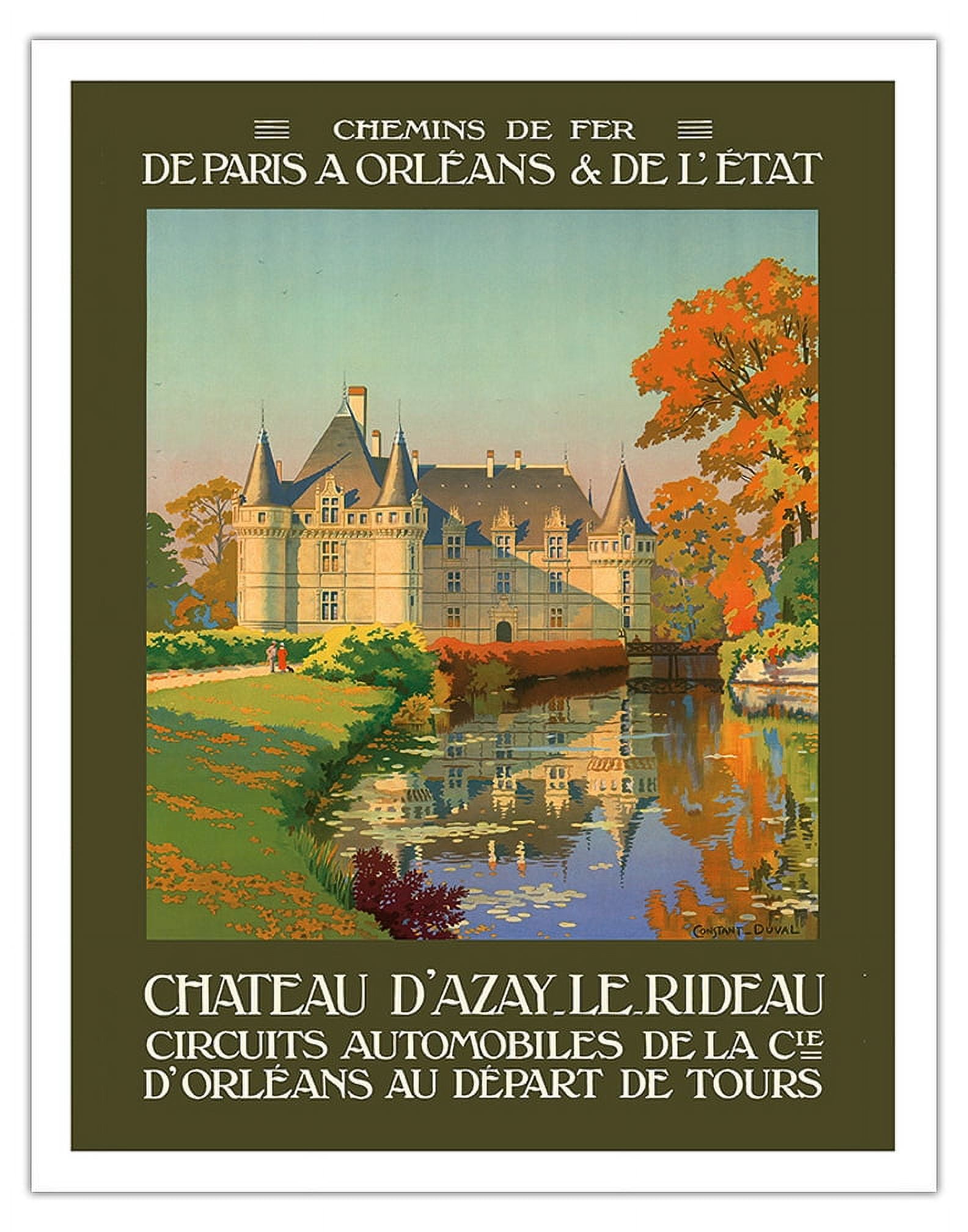 Château d'Azay-le-Rideau - Loire Valley France - Chemin de fer de Paris ...