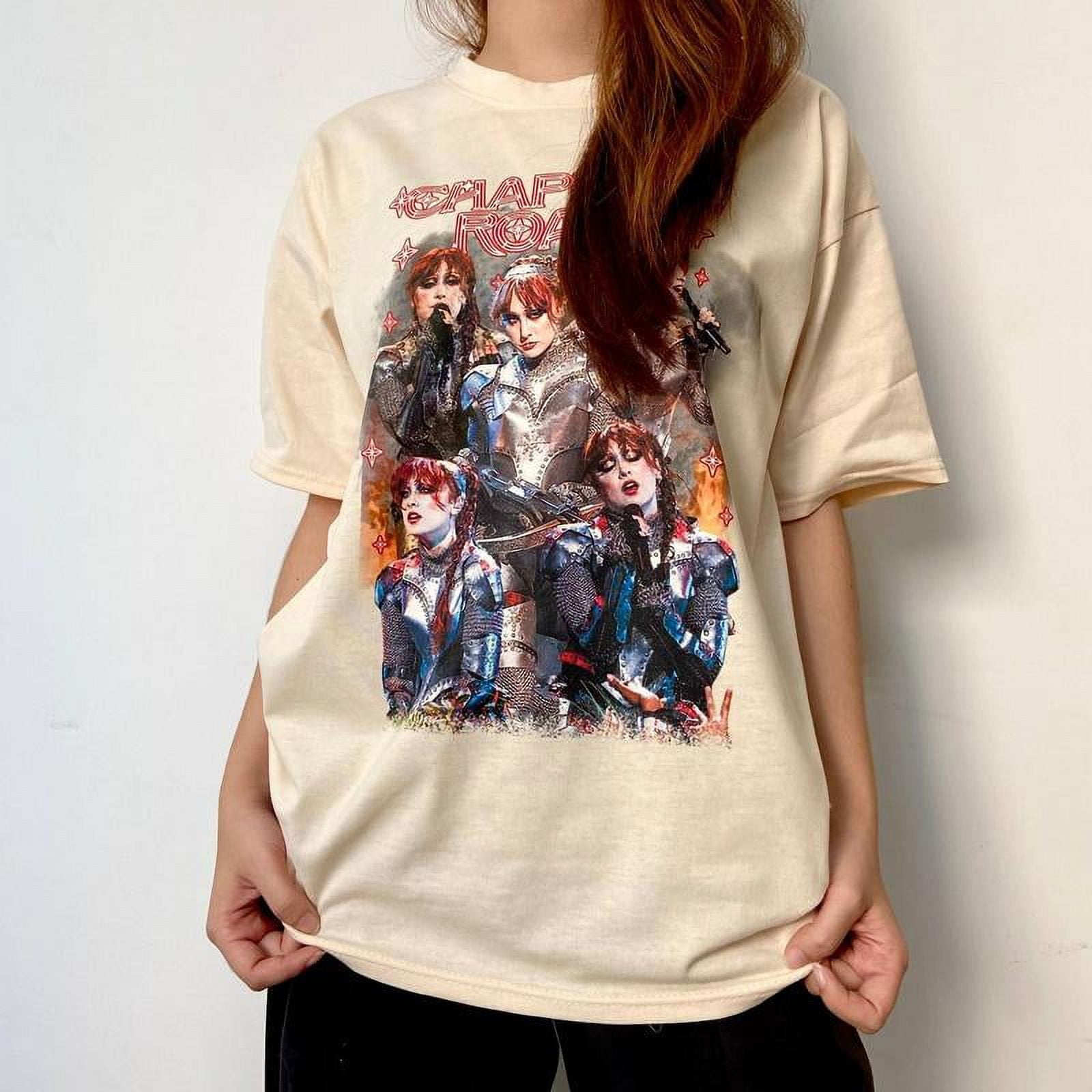 Ch4ppell R0an Vintage T Sweat. Chapell Roan Kniight On Firre . Gift For ...
