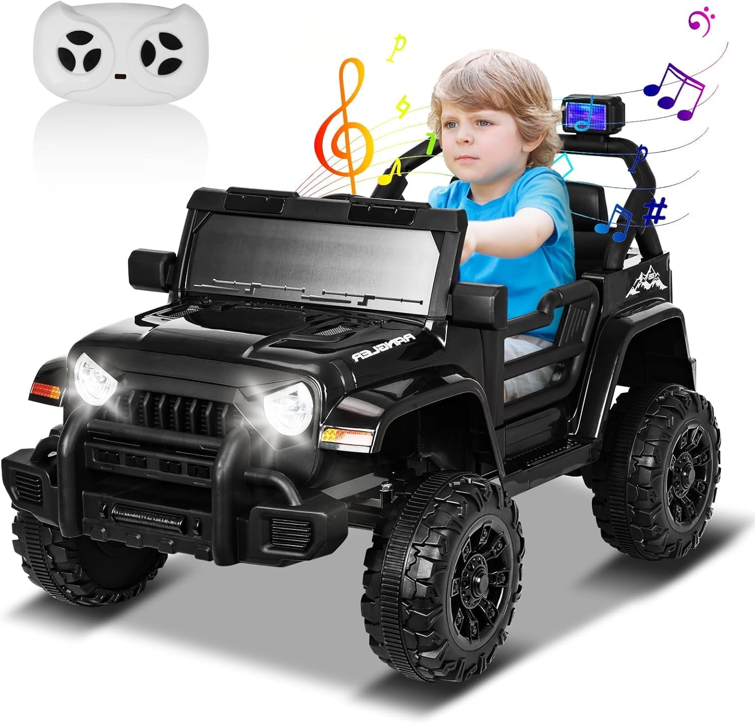 ChVans 12V Kids Electric Ride on Car, Kid Car with Parents Remote ...