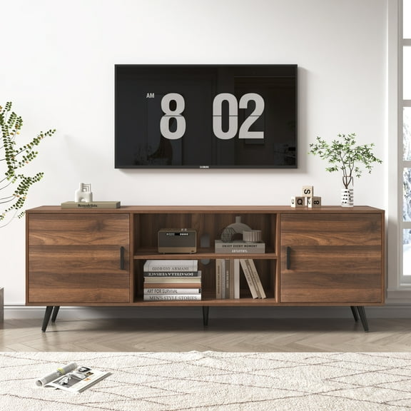 Modern 9 Drawer Dresser TV Stand for TVs up to 100 Inch, Cruved ...