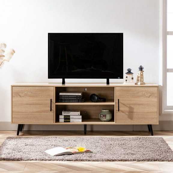 Modern Dresser TV Stand for TVs up to 75 Inch, Cruved Entertainment ...