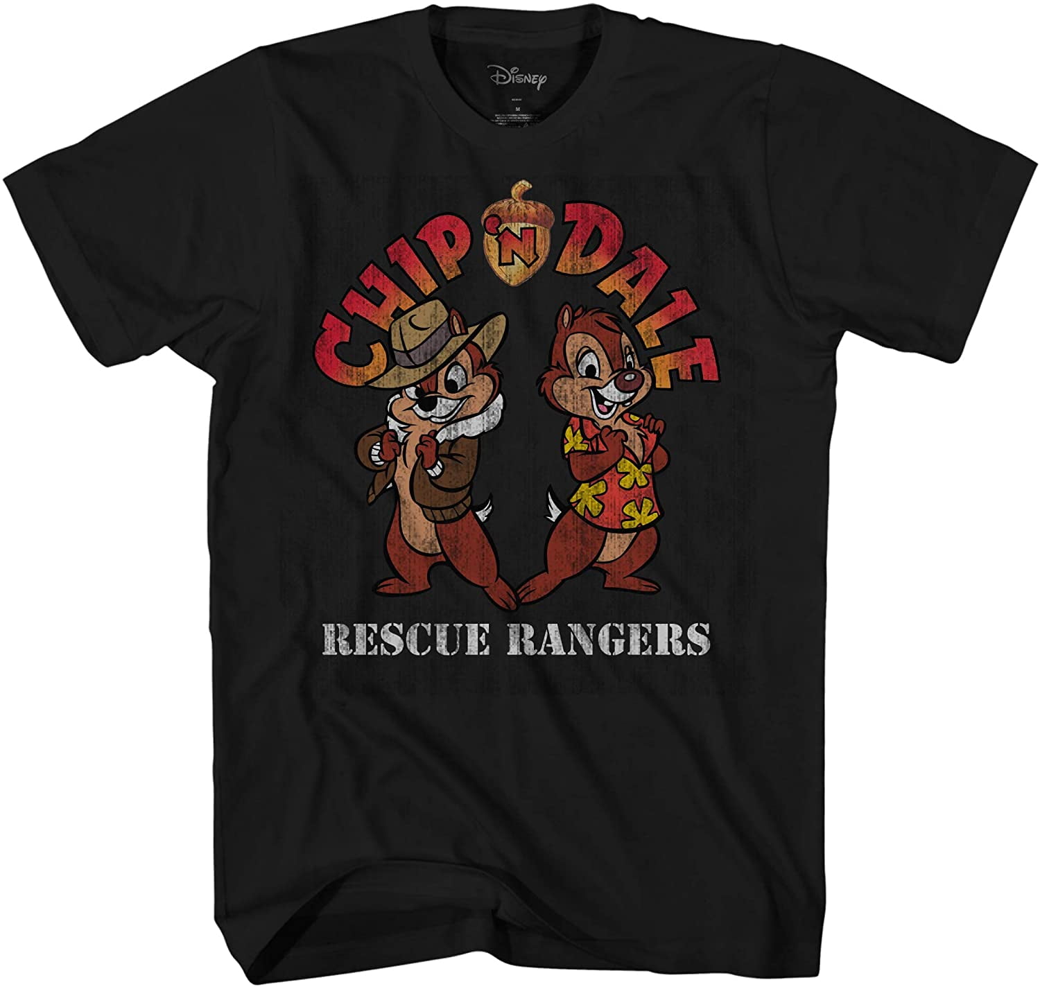 Cha Cha Chip N' Dale Adult Tee Graphic T-Shirt for Men Tshirt - Walmart.com