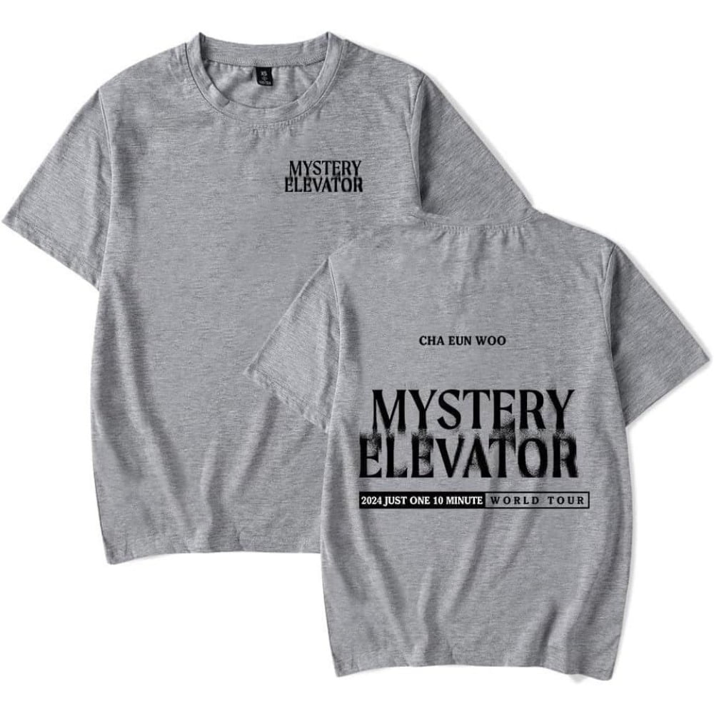 Cha Eun Woo Just One 10 Minute Mystery Elevator Tour Merch Short Sleeve ...