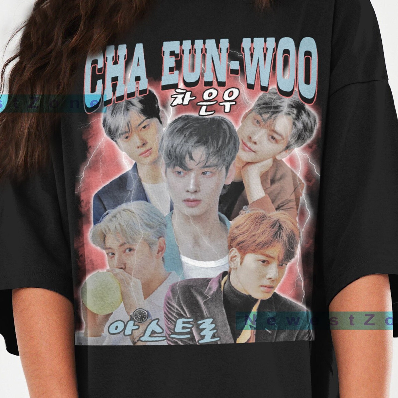 Cha Eun-woo Shirt Merchandise Vintage Bootleg Astro Kpop Fans True ...