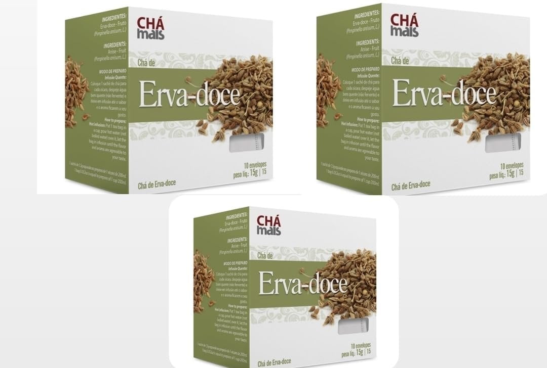 Cha Mais Erva-Doce - Brazilian Fennel Herbal Tea | Pack of 3x15g ...