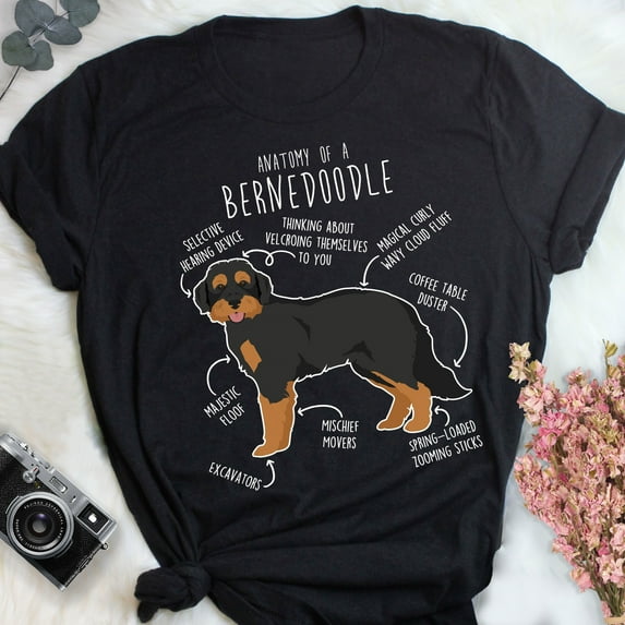 ChaChaCoo Bernedoodle Shirt, Black Phantom Bernedoodle Dog Lover Gift ...