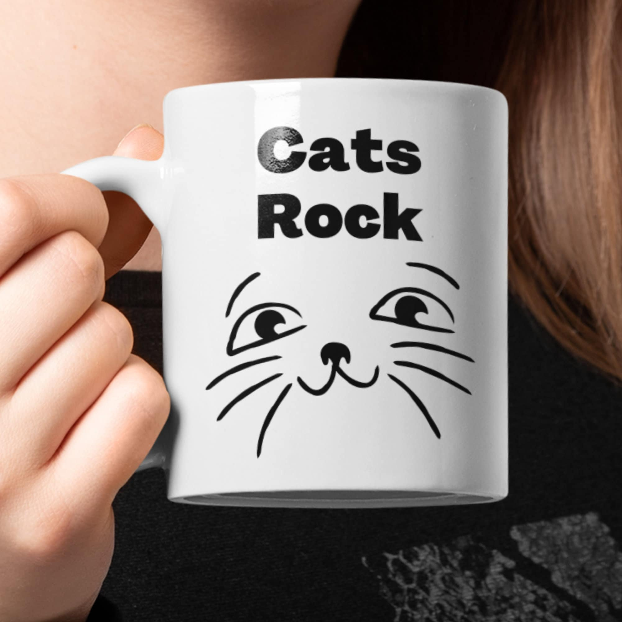 ChaChaCoo Cat Mug, Cats Rock, Mug For Cat Owner, Crazy Cat Lady, Cat ...