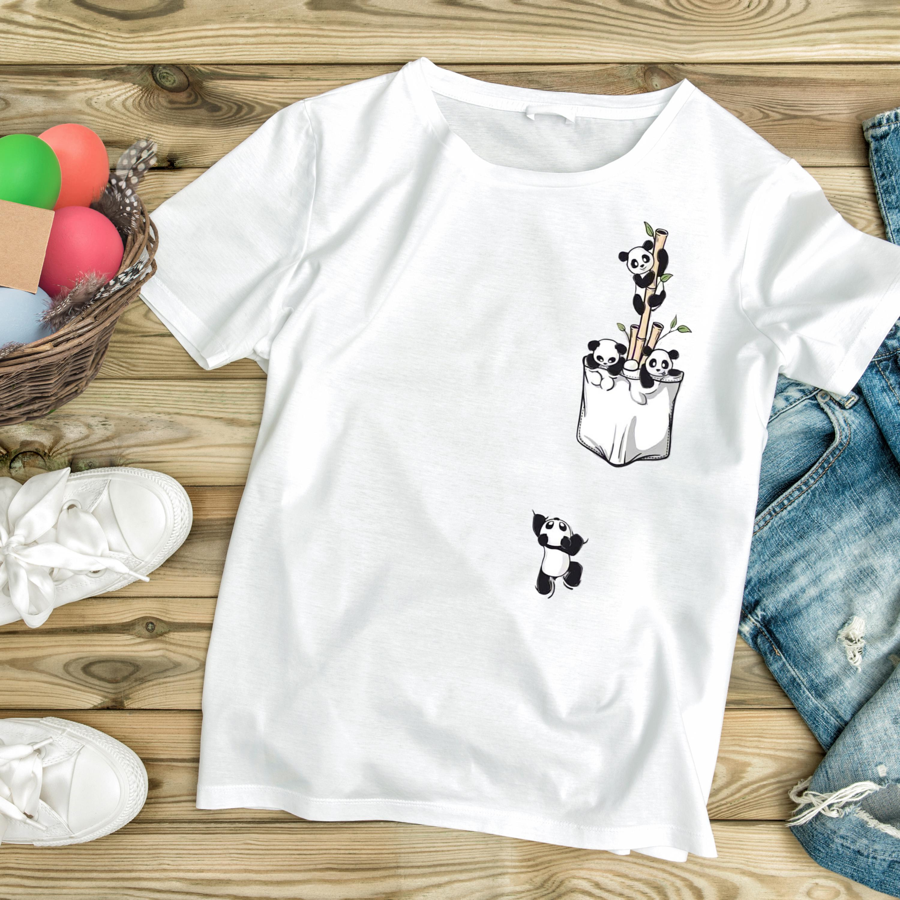ChaChaCoo Cute Pandas T-shirt, Panda T-Shirt, Panda Lover Shirts, Cute ...
