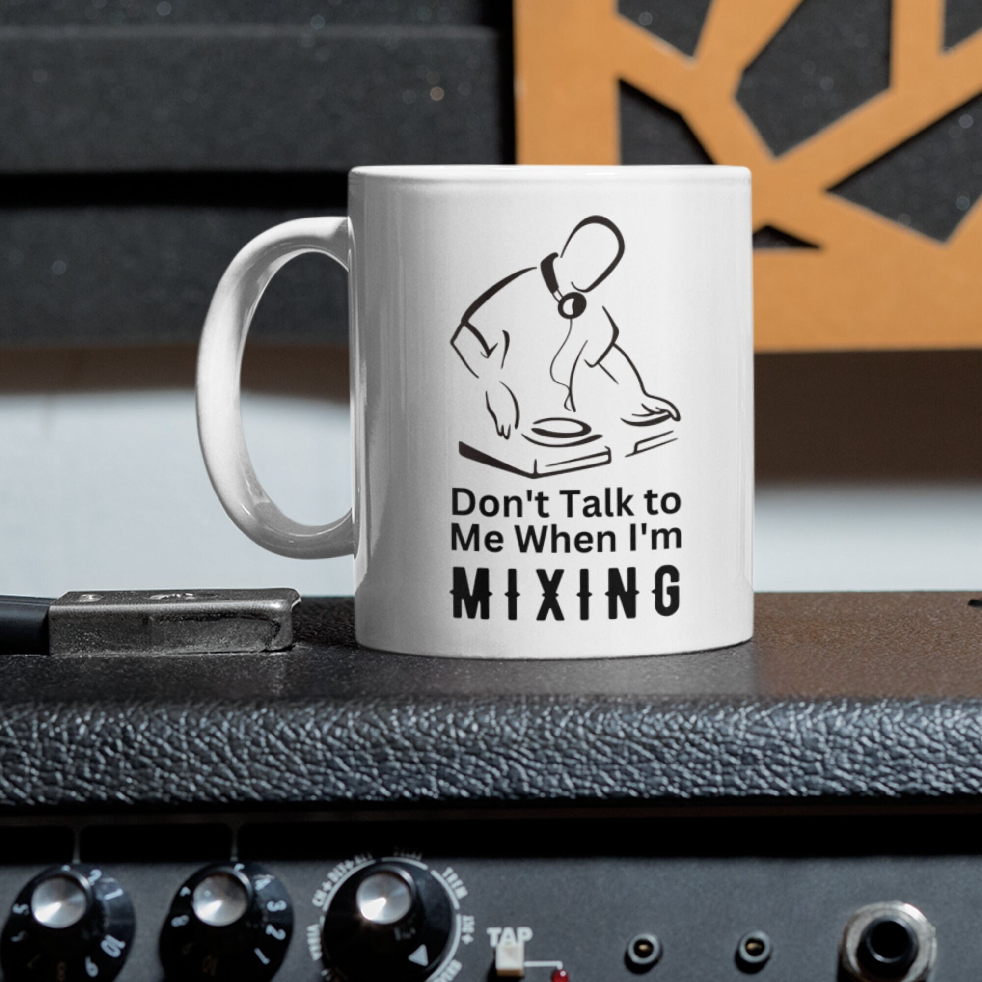 ChaChaCoo DJ Mug, Gift for DJ, Mix Deck, Turntable, Don't Talk To Me ...