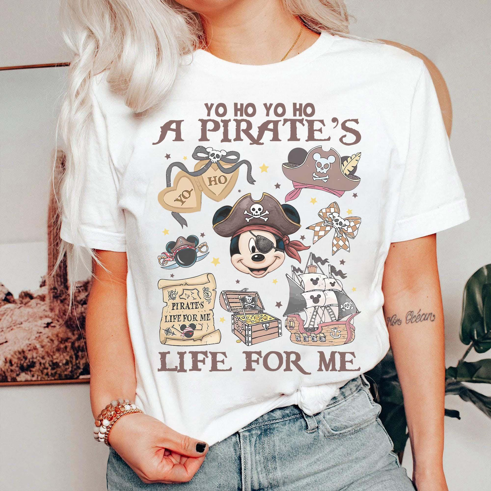 ChaChaCoo Disney Mickey and Friends Pirates Shirt, Yo Ho Yo Ho A Pirate ...