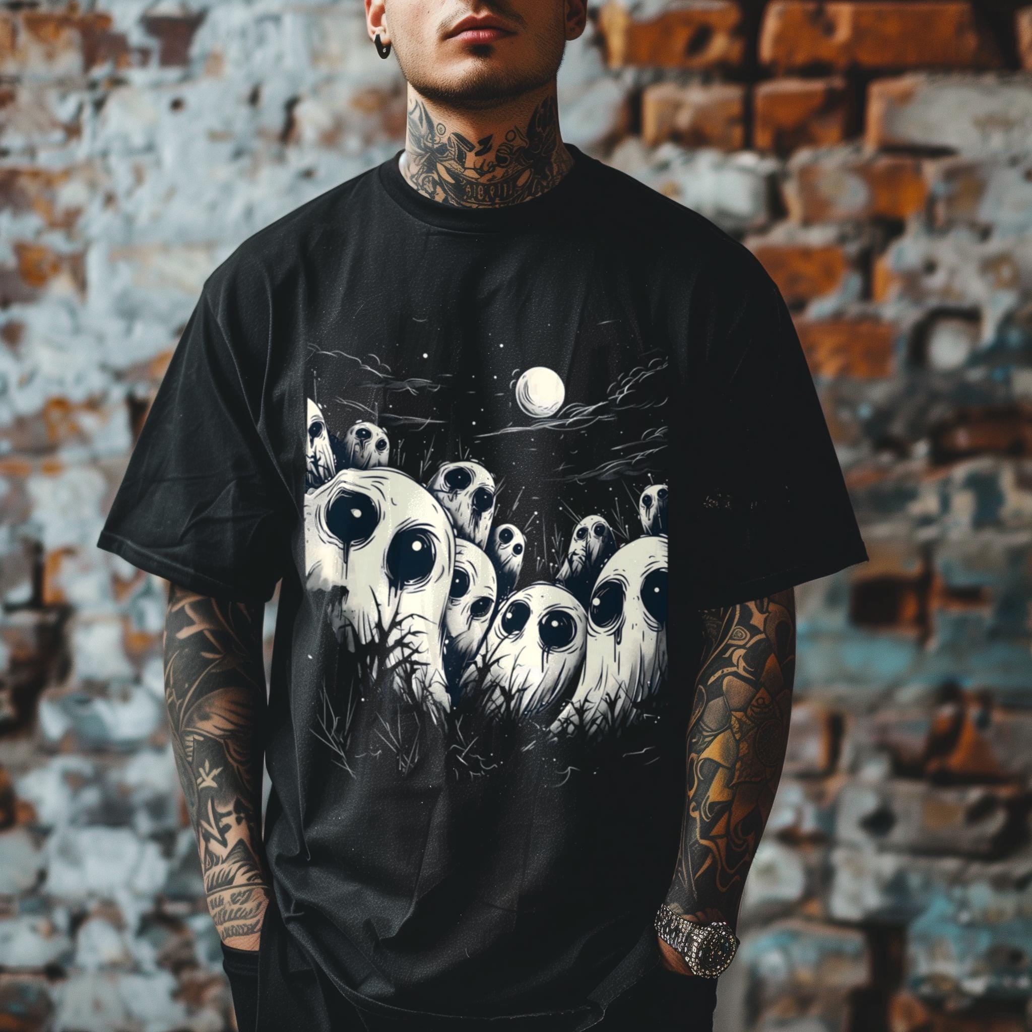 ChaChaCoo Goth Ghost Shirt - Dark Romance Clothing - Walmart.com