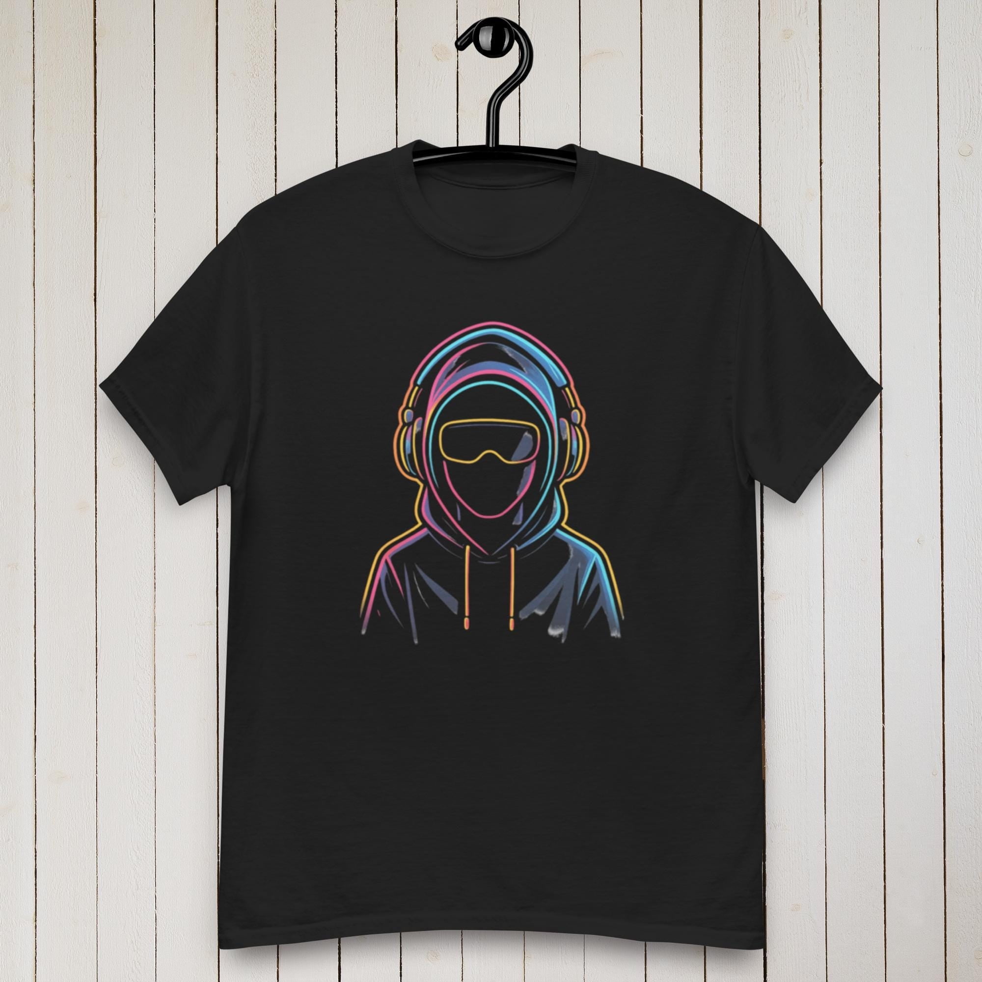 ChaChaCoo Neon Graffiti Hip Hop Graphic Tee: Retro Headphones, 90's RnB ...