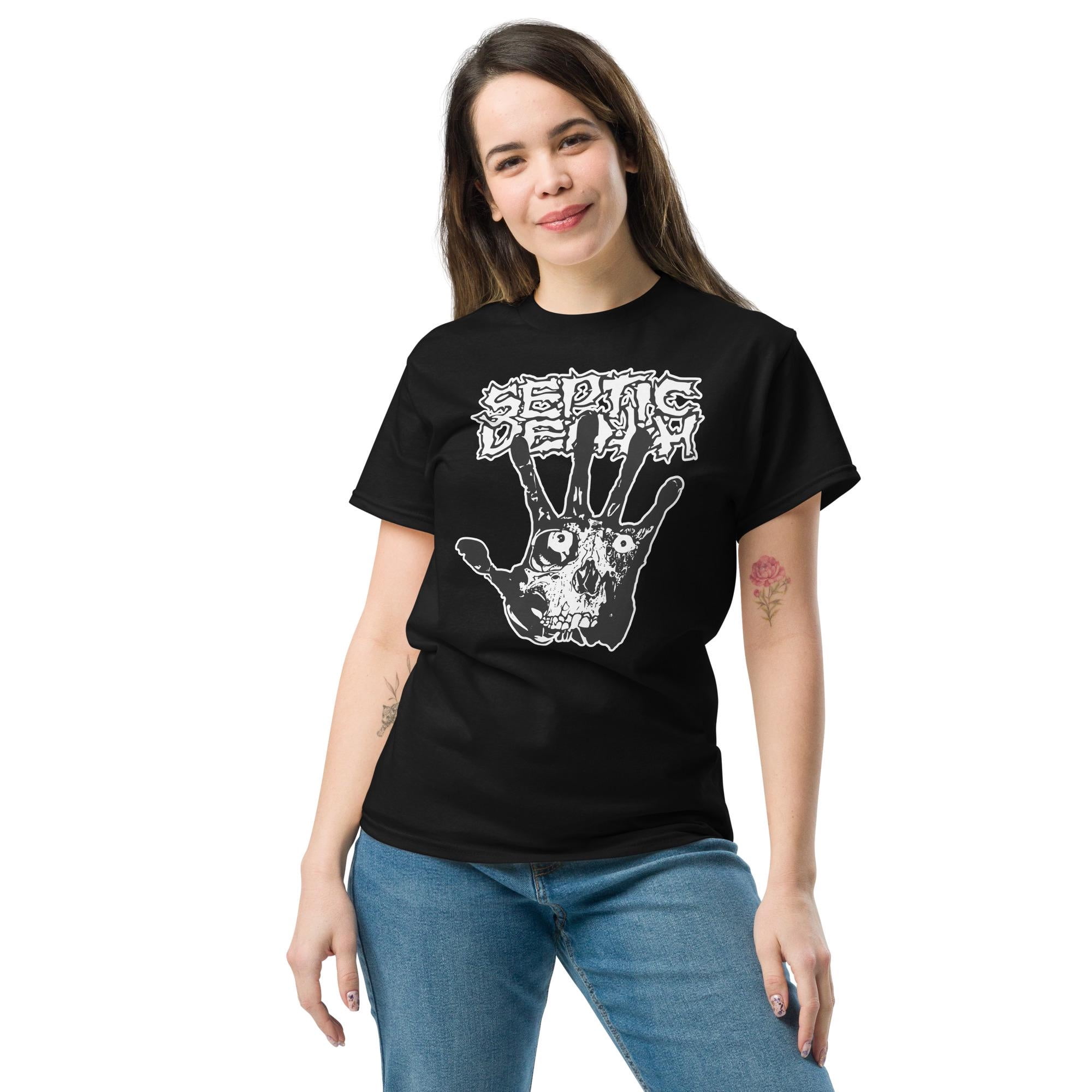 ChaChaCoo Septic Death T-shirt Vintage Hardcore Punk Band Merch Retro ...