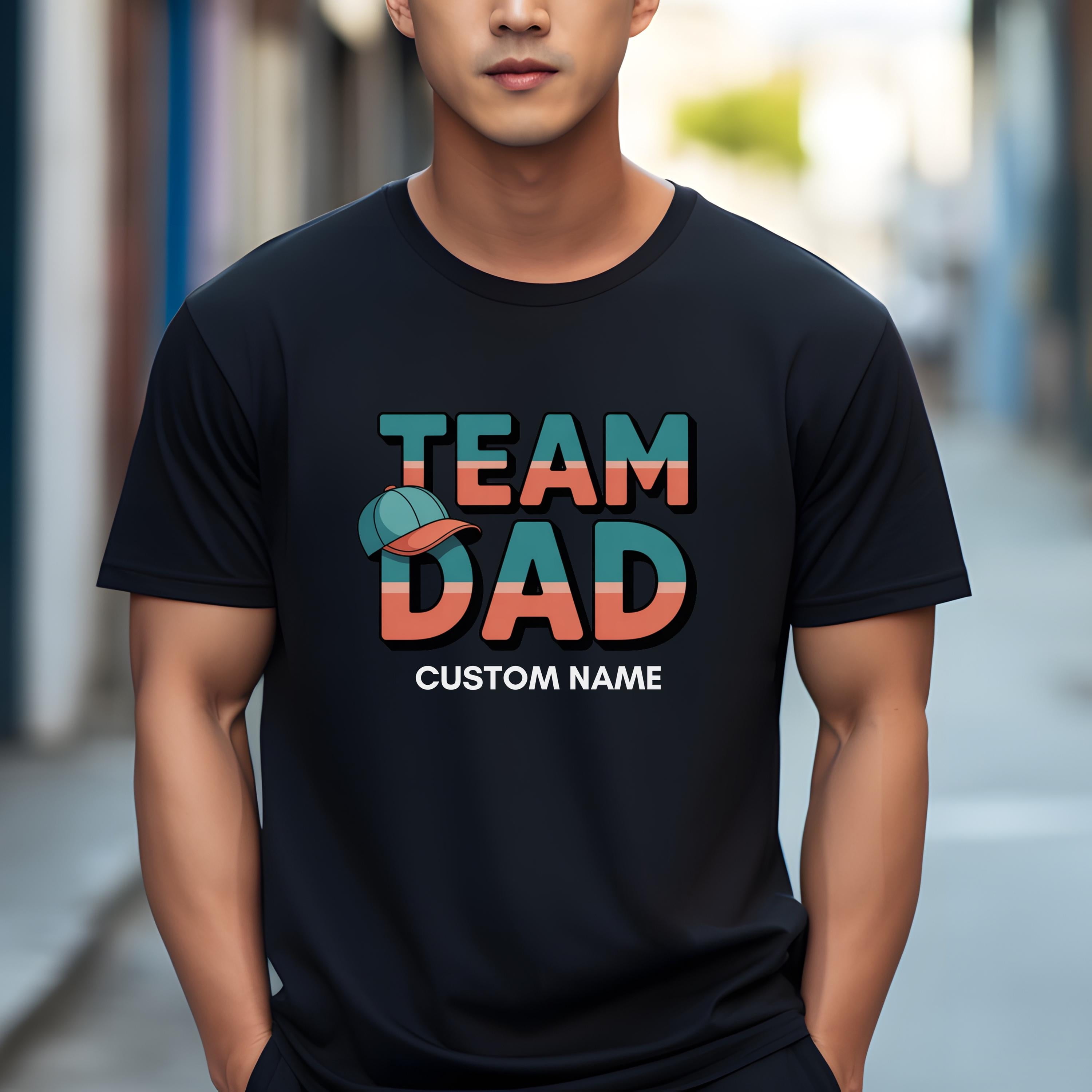 ChaChaCoo Team Dad Shirt with Names, Custom Father's Day Gift ...