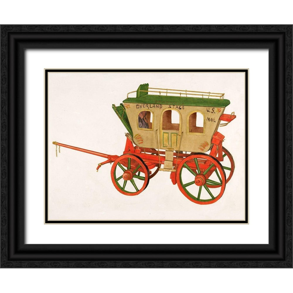 Chabot, Lucille 14x12 Black Ornate Wood Framed with Double Matting ...