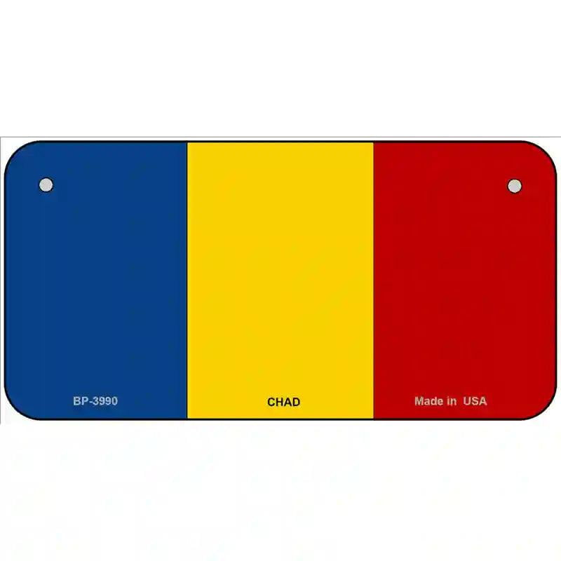 Chad Flag Metal Novelty License Plate 6" x 3" Bicycle - Walmart.com
